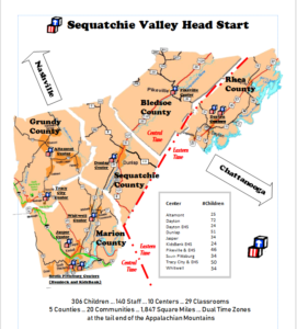 Map | Sequatchie Valley Head Start